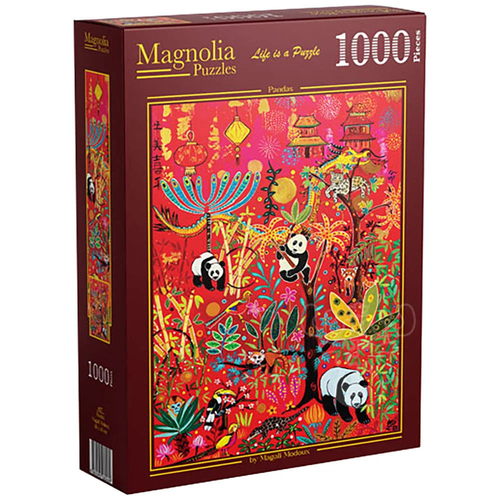 Pandas Puzzle - Magnolia 1000 Pieces | Puzzlers Jordan
